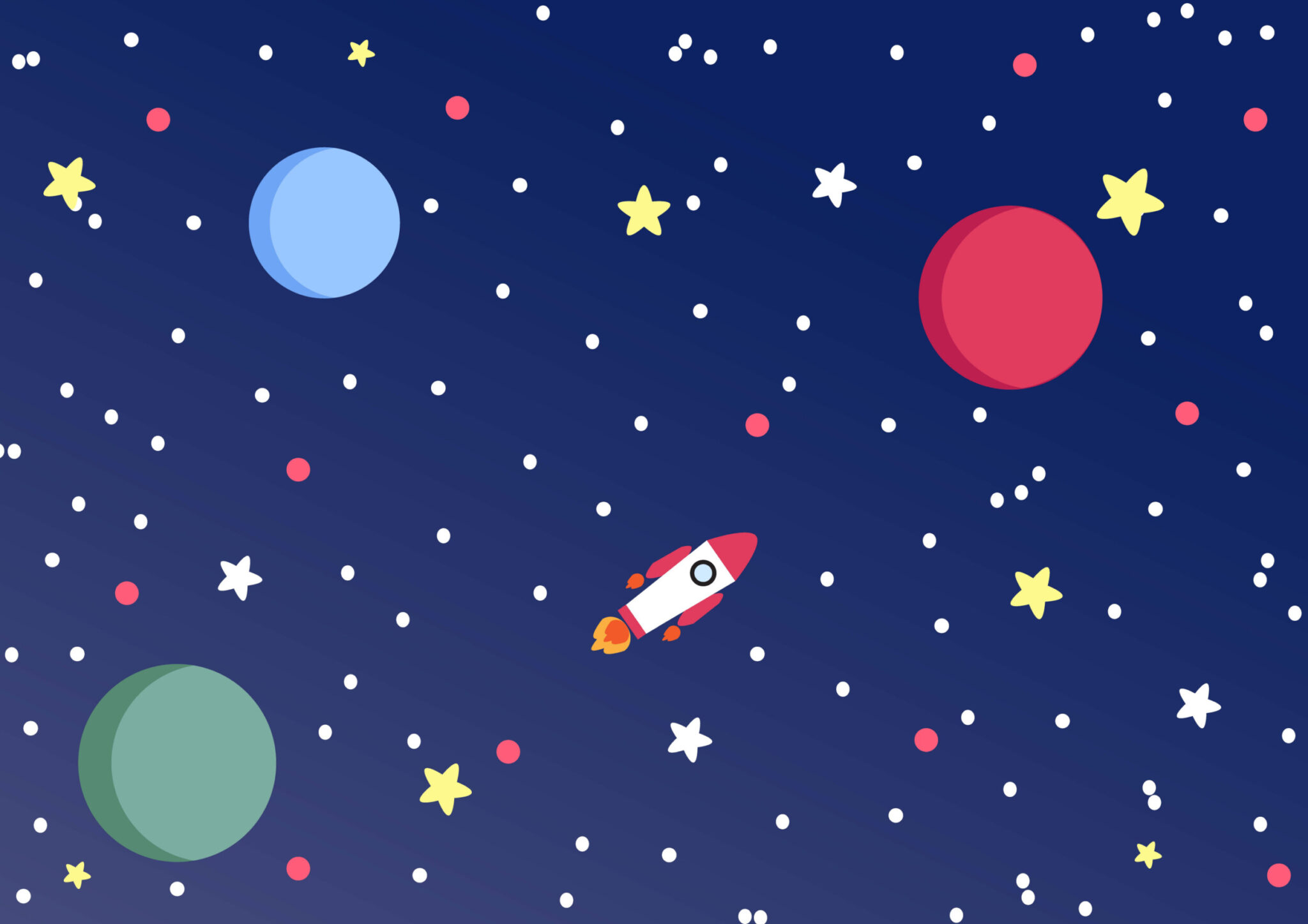 Behang ruimtevaart met raket | ToF behang aan je muur