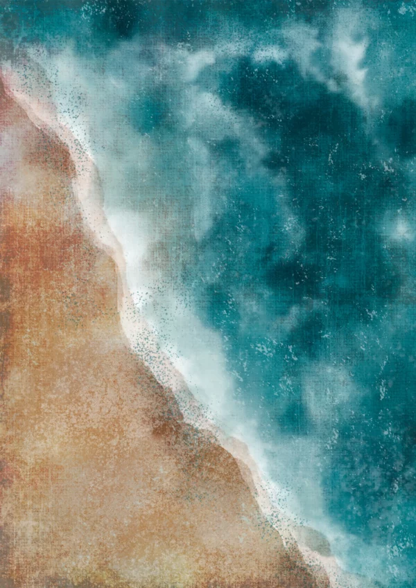 ToF Behang strand met zee en golfen | ToF behang aan je muur